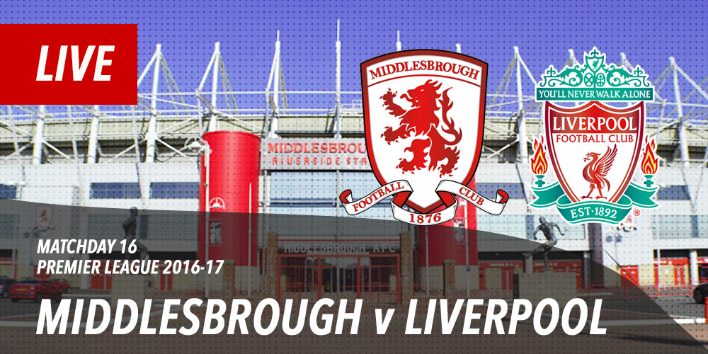 LIVE: Middlesbrough v Liverpool: Reds face midweek clash with chance to ...
